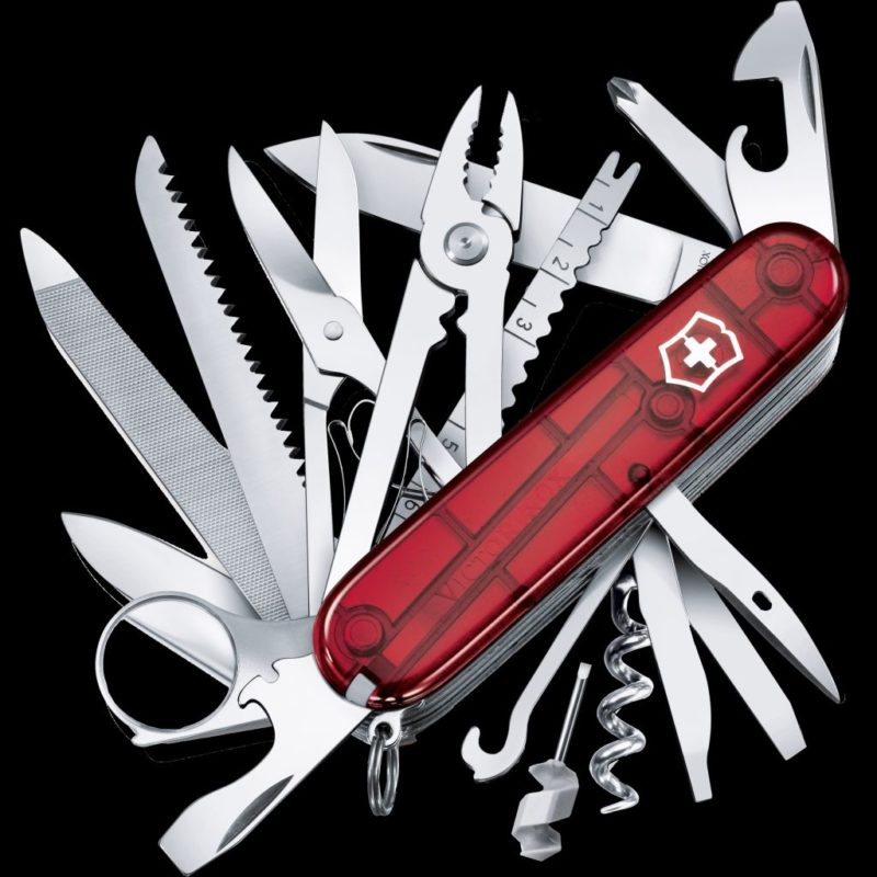 Victorinox Swiss Champ XLT Red Transparent - Blades.co.uk