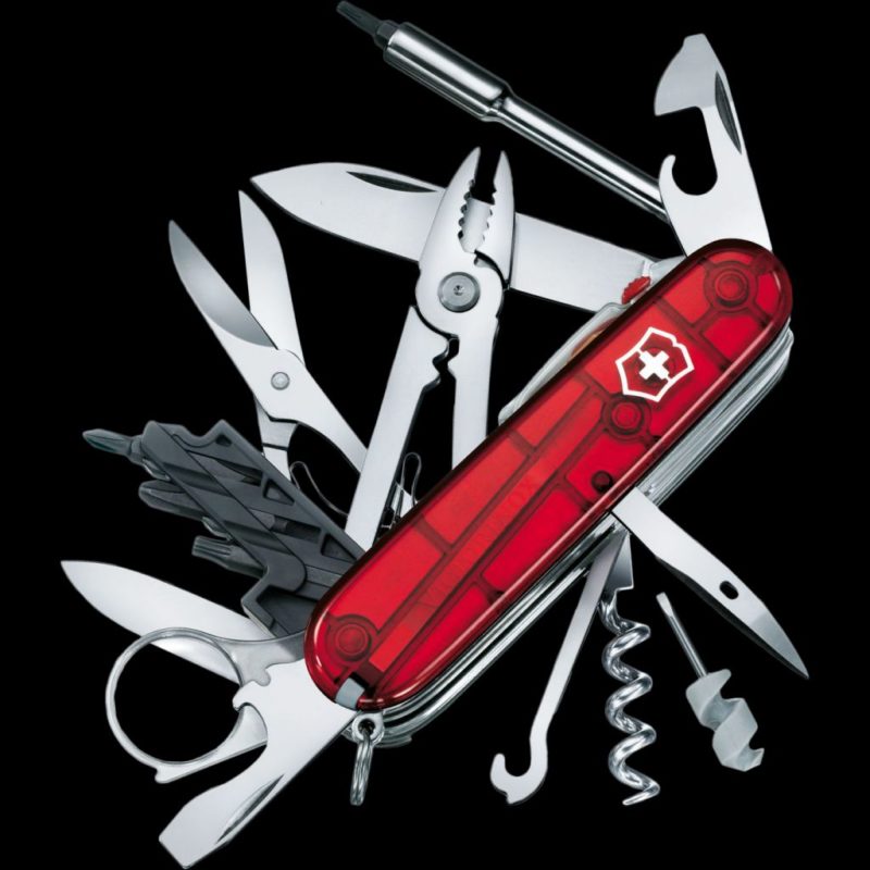 Victorinox Cybertool Lite Red Transparent - Blades.co.uk