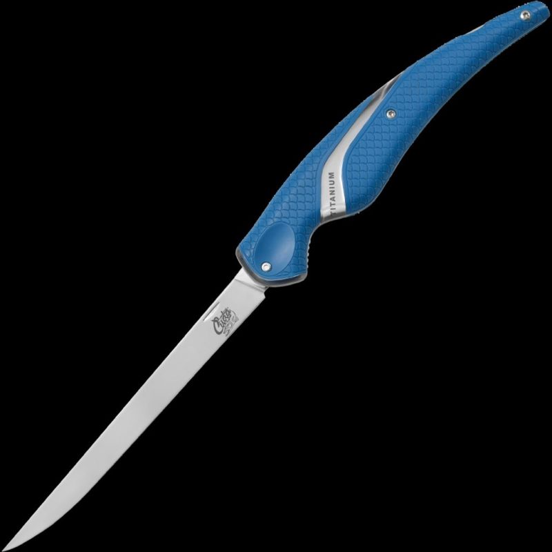 Cuda 6.5″ Titanium Bonded Folding Fillet Knife - Blades.co.uk