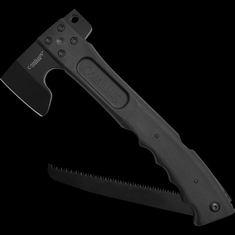 Camillus Titanium Nitride Bonded Camtrax Axe and Folding Saw - Blades.co.uk