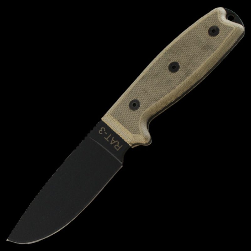 Ontario Knife Company RAT-3 w/Nylon Sheath - BA Blades