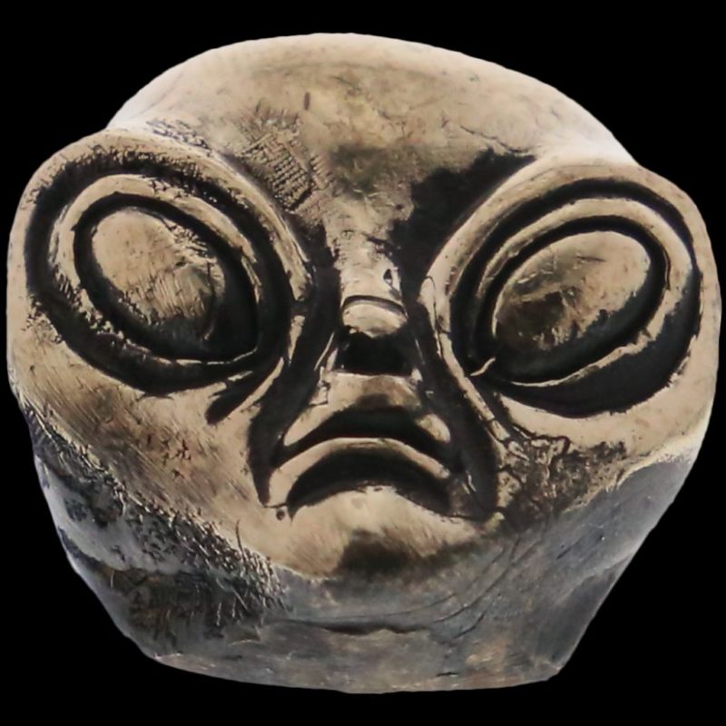 Lion ARMory Alien Head Bead in Brass - Blades.co.uk