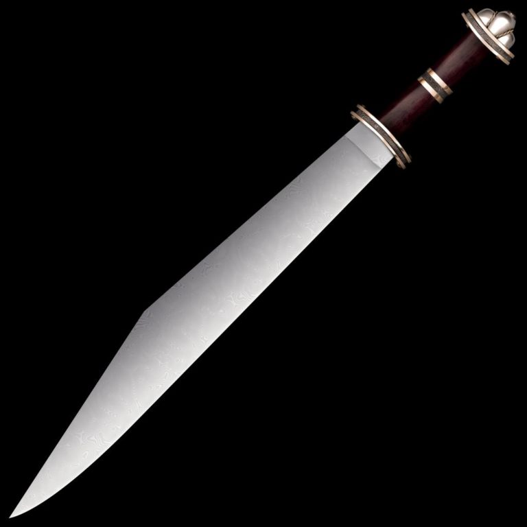Cold Steel Damascus Long Seax - Blades.co.uk
