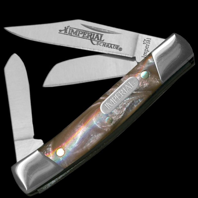 Imperial Stainless Steel 3 Blade Pocket Knife. 3Cr13 Steel. - Blades.co.uk