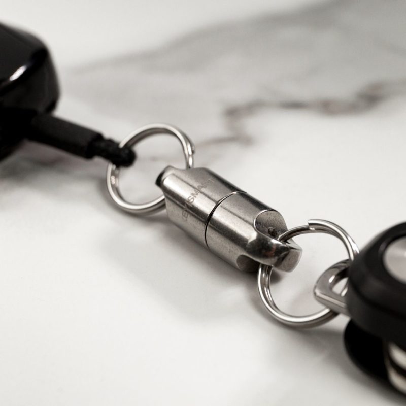 KeySmart Mag Connect | Magnetic Quick Connect, Titanium - Blades.co.uk