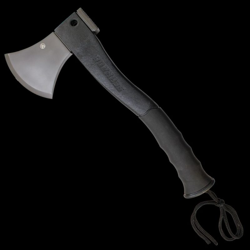 Schrade Axe 3Cr13 Stainless Steel Blade w/Fire Striker, PA & TPR Rubber ...