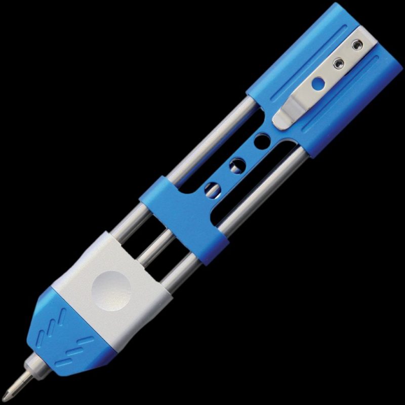 TEC Accessories Inc Ko-Axis Rail Pen, Aluminum, Blue, Silver Slider ...