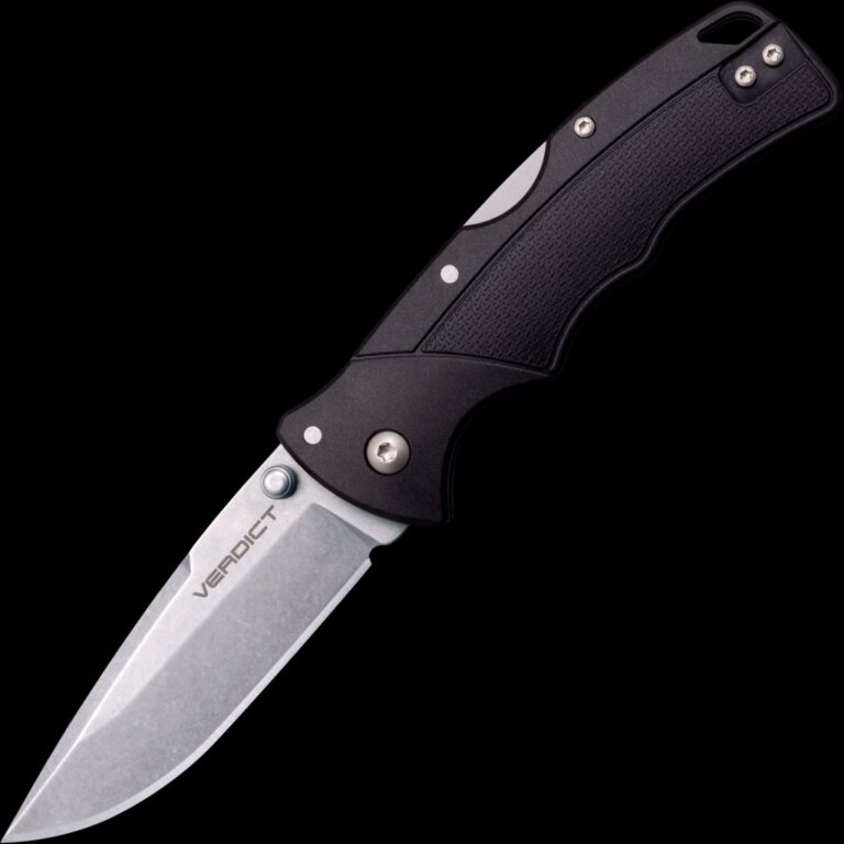 Cold Steel Verdict 4116SS Stonewash Finish Black GFN Handle - Blades.co.uk