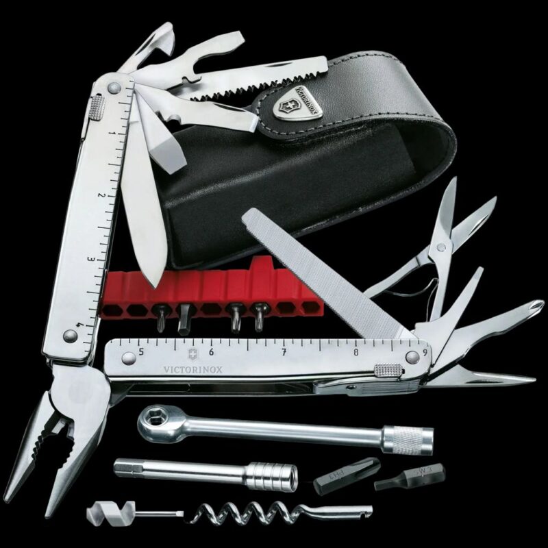 Victorinox Swiss Tool, X Plus, Ratchet, 115 mm, Leather Pouch - Blades ...