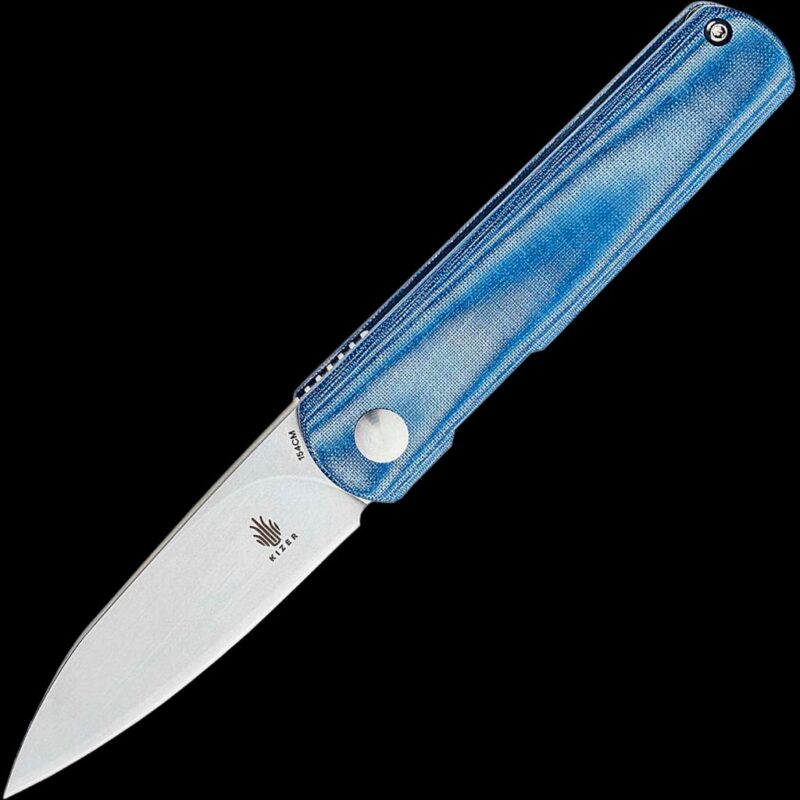 Kizer Feist Blue Denim Micarta - Blades.co.uk