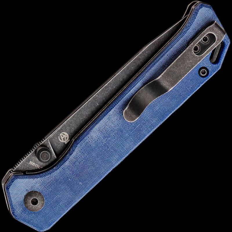 Kizer Feist Blue Denim Micarta Black Stonewash - Blades.co.uk