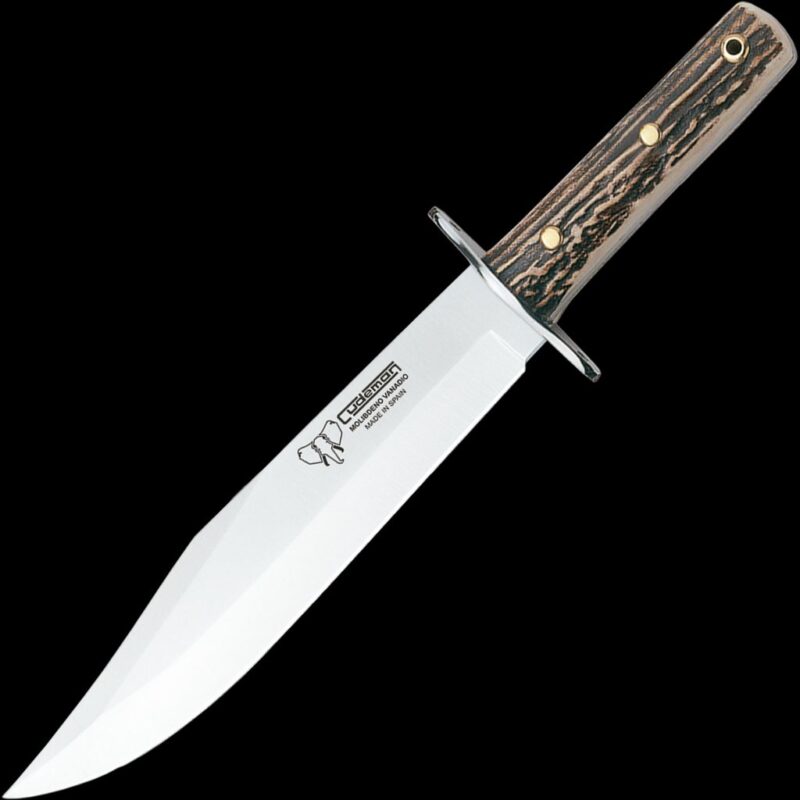 Cudeman 15″ Stag Bowie Knife 106-C - Blades.co.uk