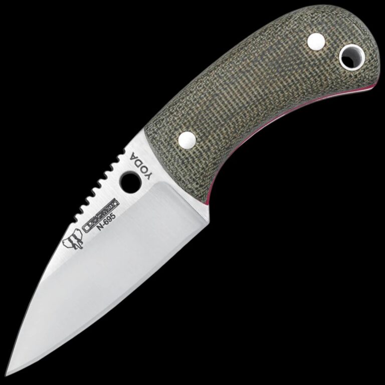 Cudeman 200-F Yoda Green Micarta w/ Leather Sheath - Blades.co.uk