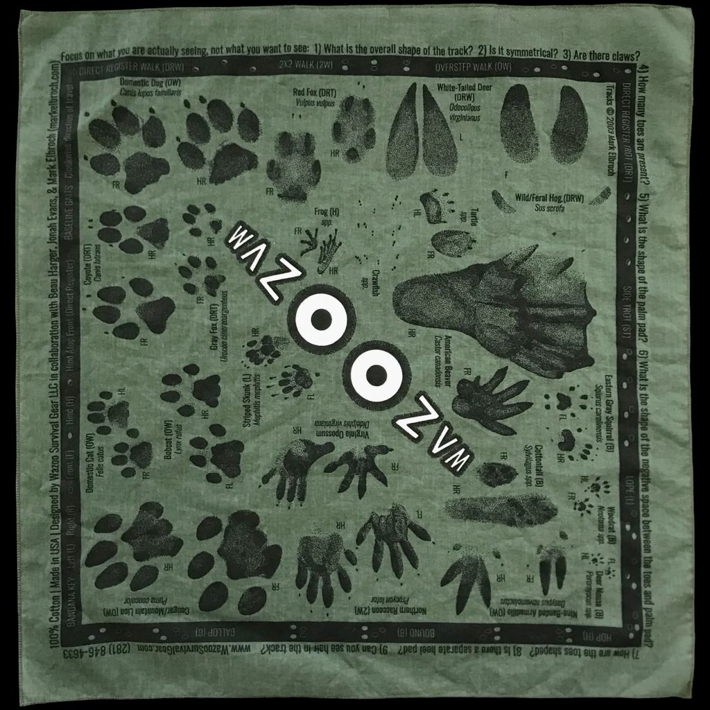 Wazoo Survival Gear Foraging Bandana - Blades.co.uk