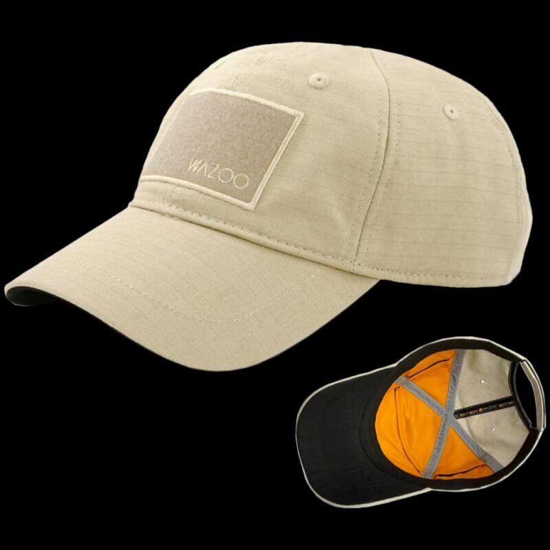 Wazoo Survival Gear Patch Cache Cap™ - Light Tan - Blades.co.uk