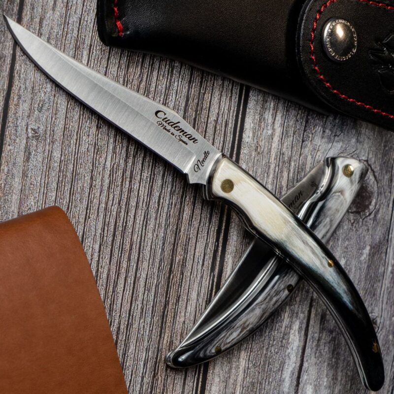 Cudeman Needle Bull Horn Pocket Knife - Blades.co.uk