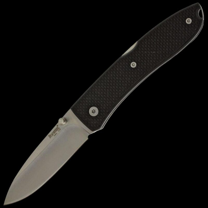 lionSTEEL Opera - Satin D2 / Black G10 Handle - Blades.co.uk
