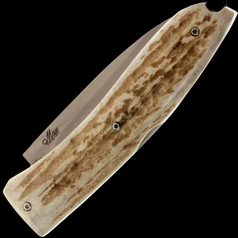 lionSTEEL “Big Opera” Folding knife with D2 blade, stag handle - Blades ...